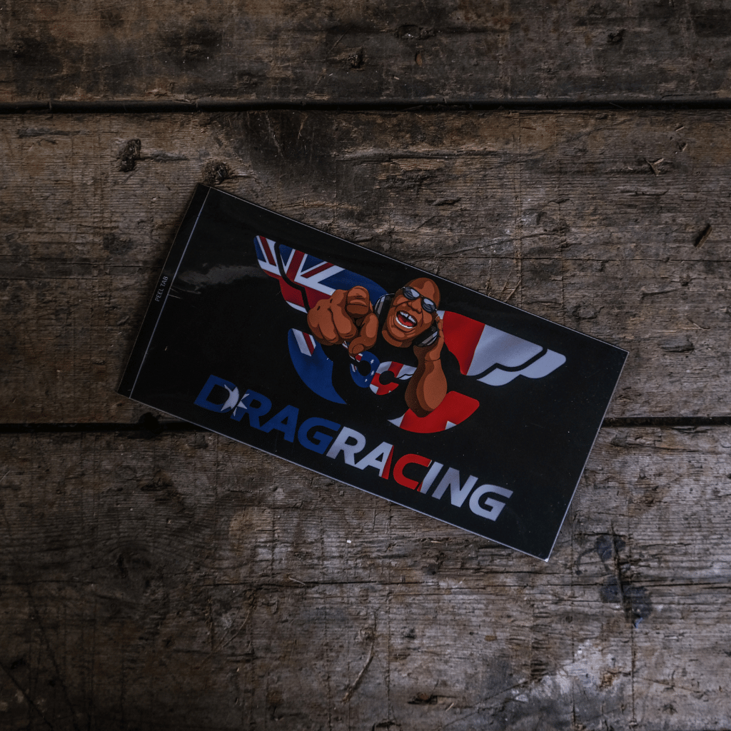 Carl Cox Drag Racing Sticker – Carl Cox Motorsport Merchandise